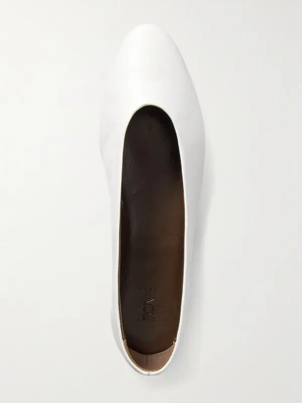 Tove Darcy Leather Ballet Flats - White