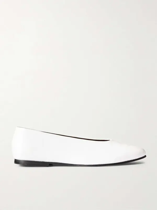 Tove Darcy Leather Ballet Flats - White