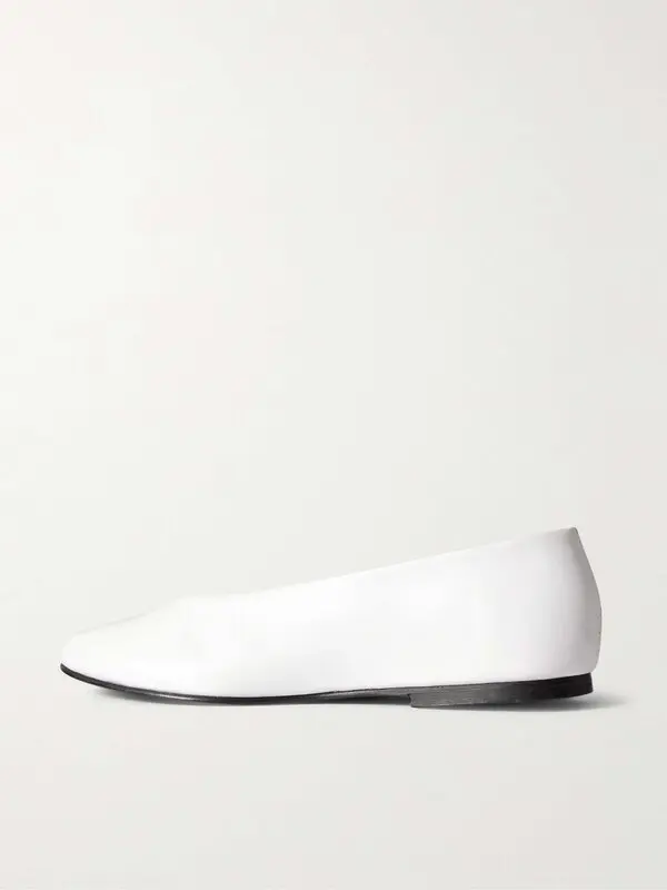 Tove Darcy Leather Ballet Flats - White