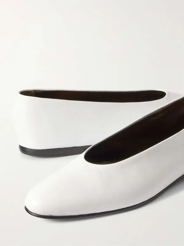 Tove Darcy Leather Ballet Flats - White