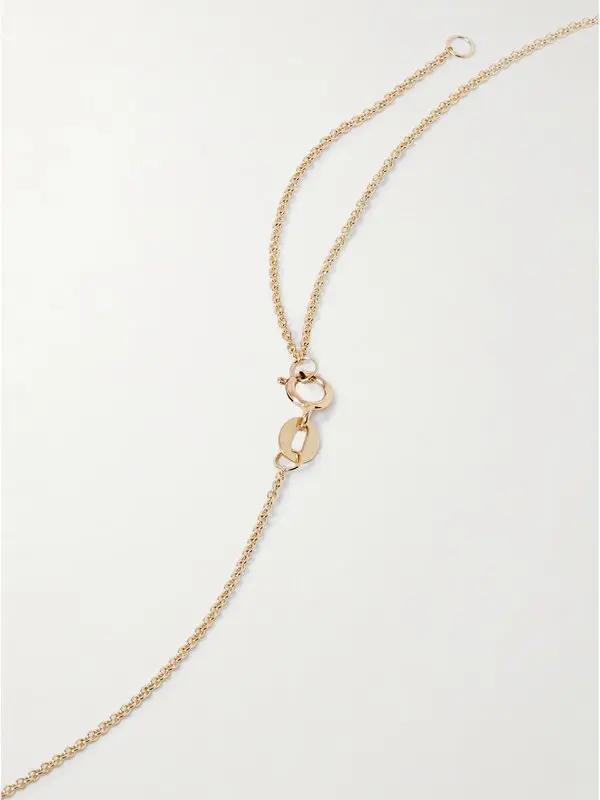 STONE AND STRAND Initial Diamond Necklace