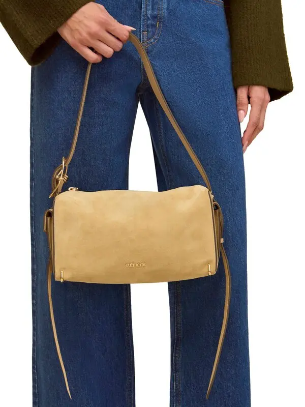 Cult Gaia Natasha Suede Shoulder Bag