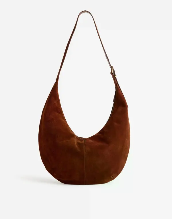 Madewell The Essential Curve Shoulder Bag - Soft Mahogany