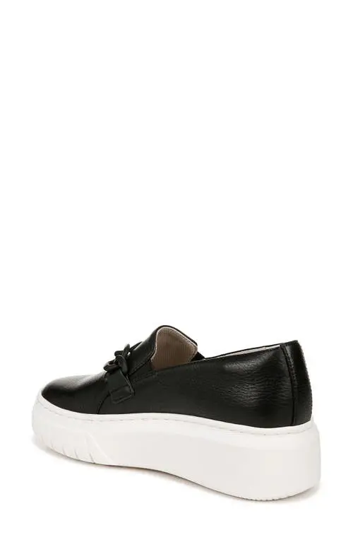 Naturalizer Daphne Platform Sneakers - Black Leather