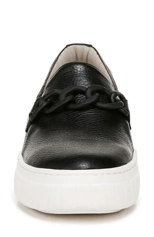 Naturalizer Daphne Platform Sneakers - Black Leather