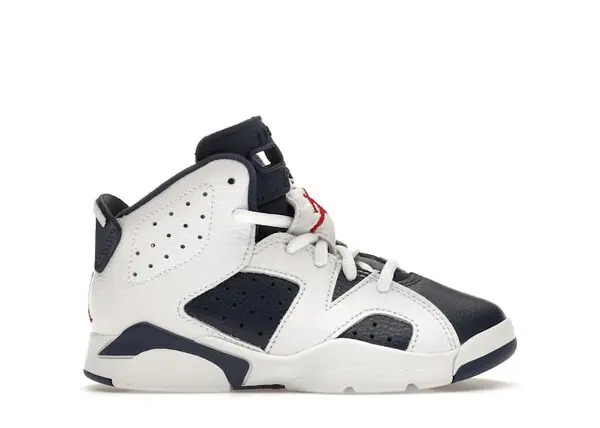 JORDAN 6 Retro Olympic - White/varsity Red/midnight Navy Blue