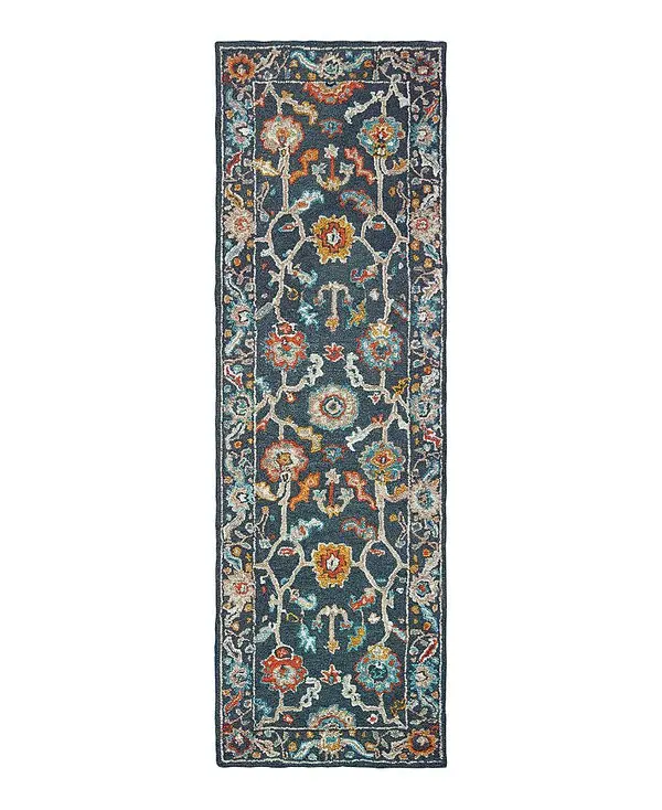 ORIENTAL WEAVERS Zahra 75501 Runner Area Rug, 2'6 X 8 - Blue