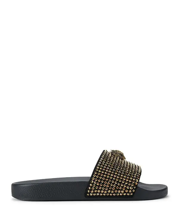 Kurt Geiger Meena Eagle Slide Sandals - Open Yellow