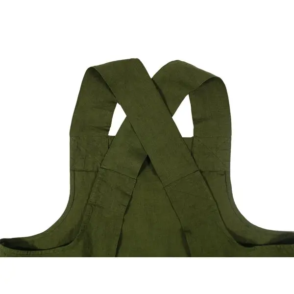 KAF HOME Firenze Stone Washed Linen Smock Apron