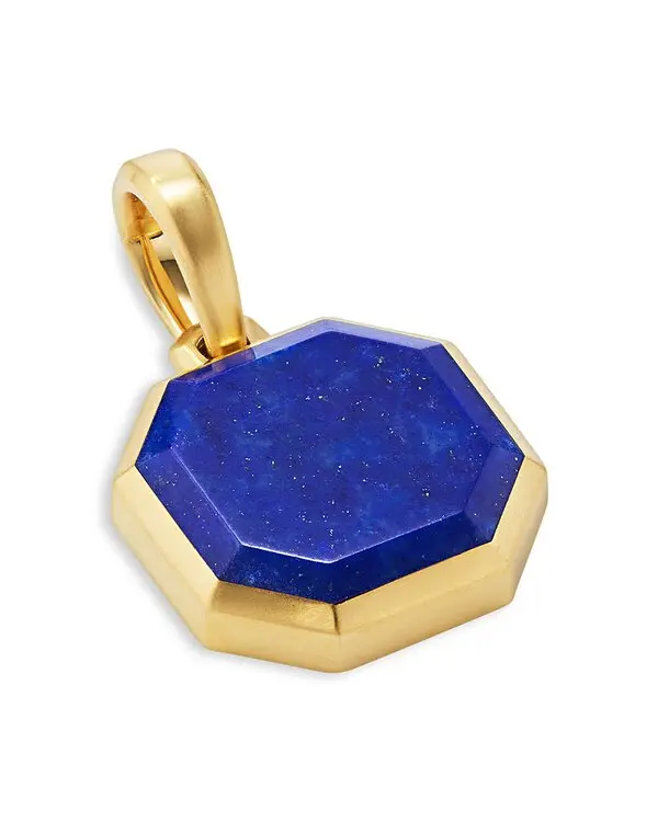 David Yurman Faceted Lapis Amulet - Blue/gold