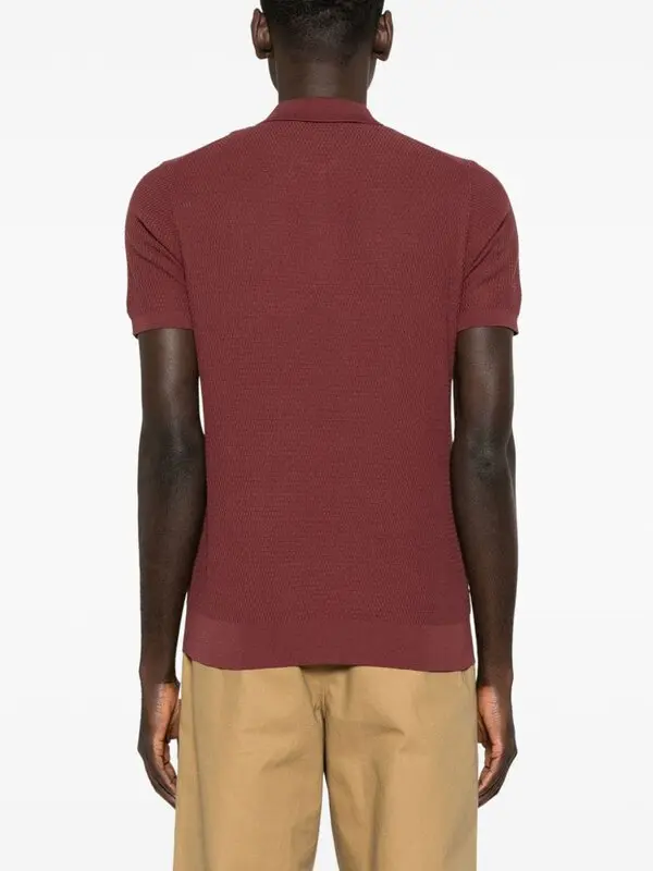 Corneliani Patterned-jacquard Polo Shirt