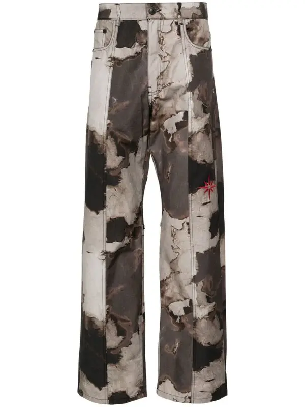 KUSIKOHC Burn Print Trousers