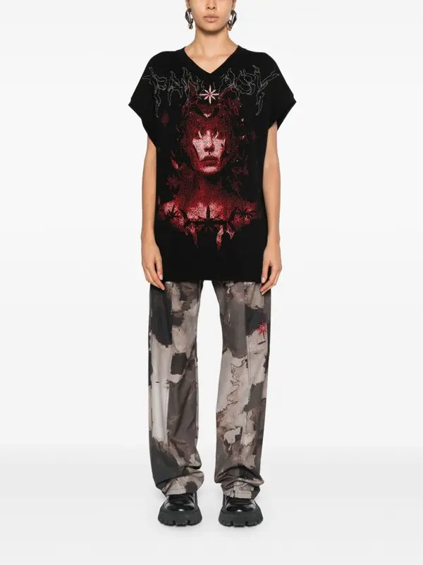 KUSIKOHC Burn Print Trousers