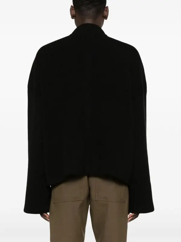 Rick Owens Intarsia-knit Sweater - Black