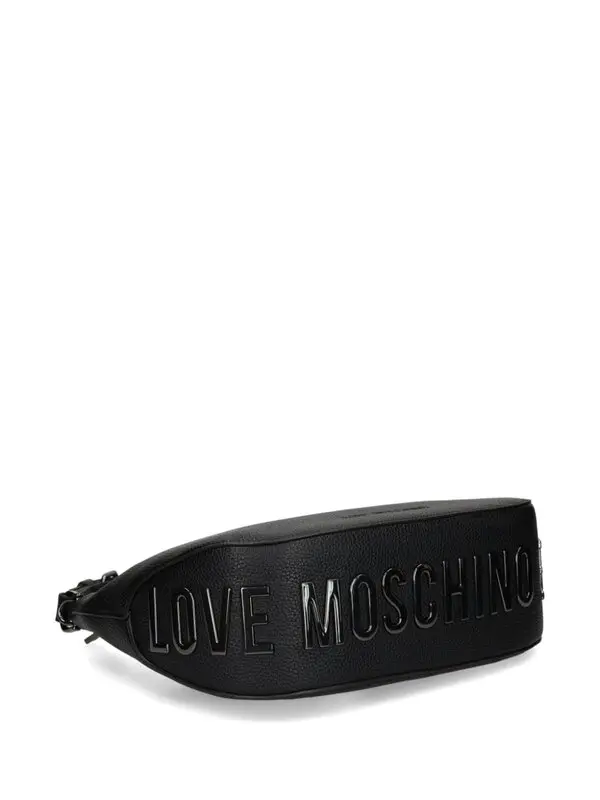 Moschino Logo-lettering Shoulder Bag - Black