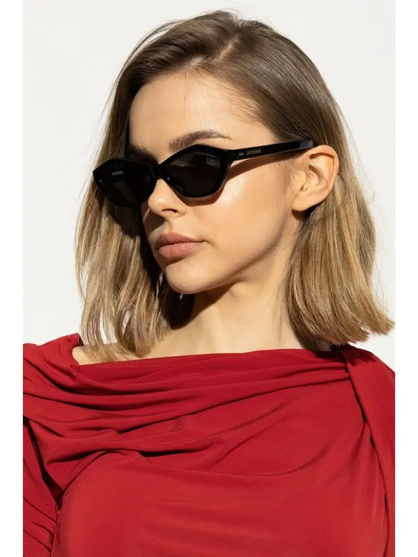 Jacquemus Geometric Sunglasses - Black