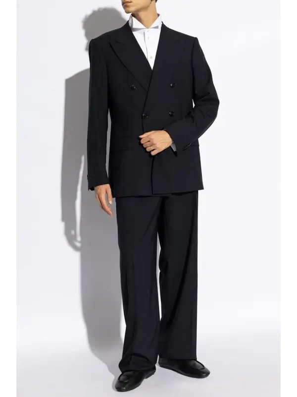 Giorgio Armani Double-breasted Wool Suit