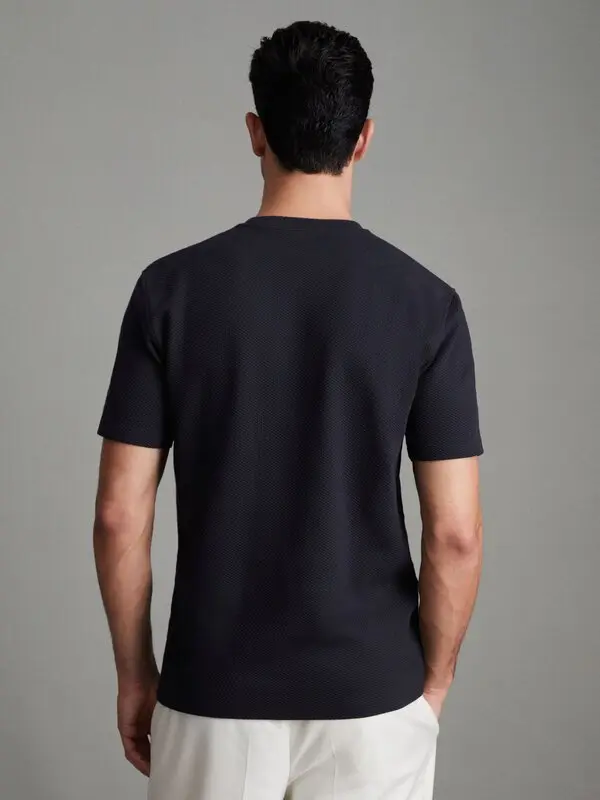 REISS Cooper Slim Fit Honeycomb T-shirt