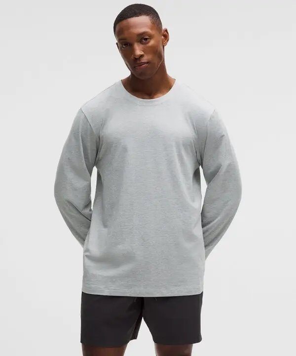 Lululemon Zeroed In Long-sleeve Shirt - Heathered Feather Grey