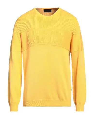 LIU •JO MAN Cotton Crewneck Sweater - Yellow