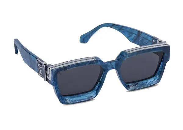 LOUIS VUITTON 1.1 Millionaire Sunglasses - Blue Marble/gunmetal Gray