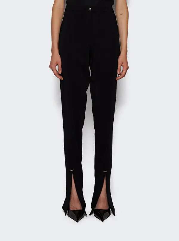 MUGLER Pierced Full Length Pants - Black