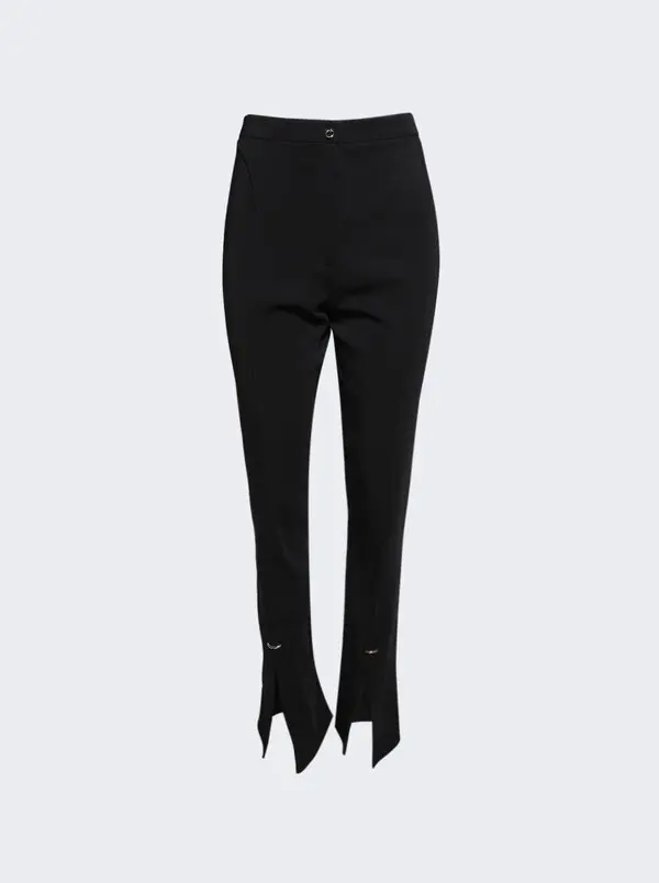 MUGLER Pierced Full Length Pants - Black