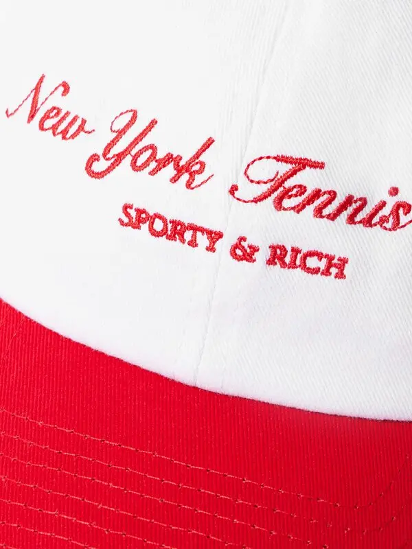SPORTY & RICH Embroidered Cotton-twill Baseball Cap