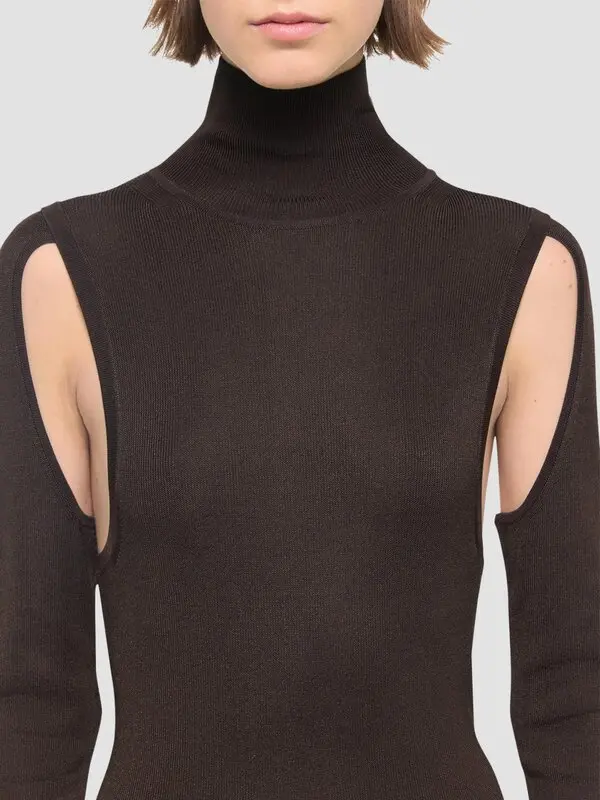 Helmut Lang Air Cut-out Turtleneck Dress