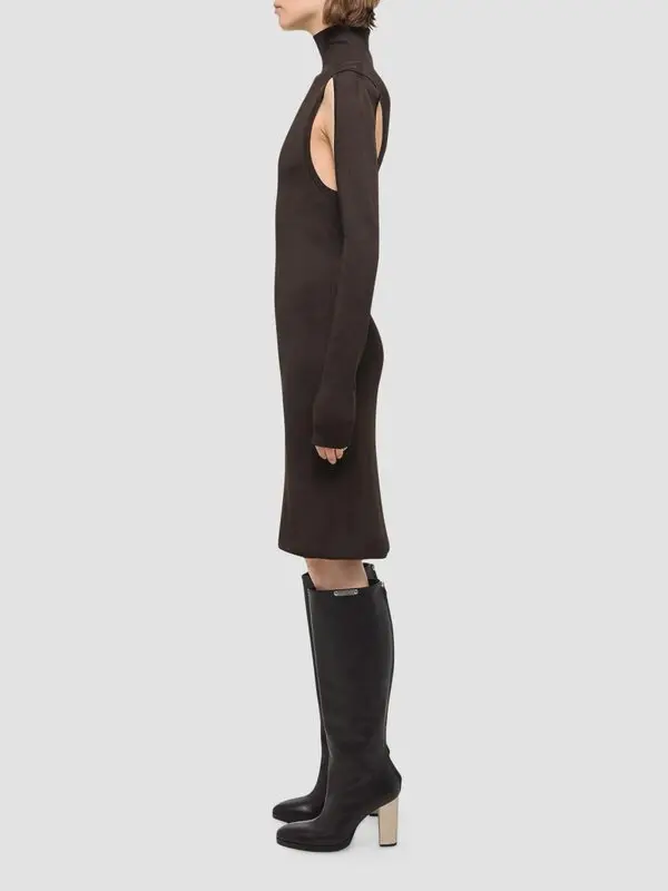 Helmut Lang Air Cut-out Turtleneck Dress