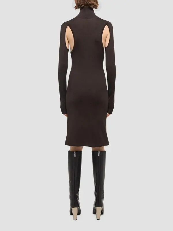 Helmut Lang Air Cut-out Turtleneck Dress