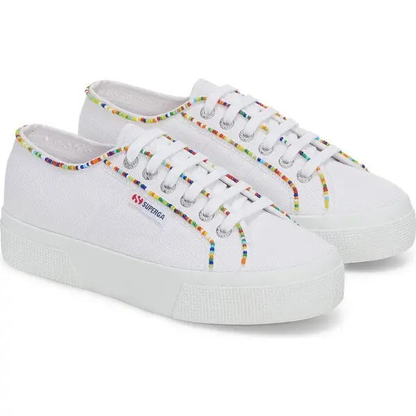 Superga 2740 Multicolor Beads Platform Sneaker