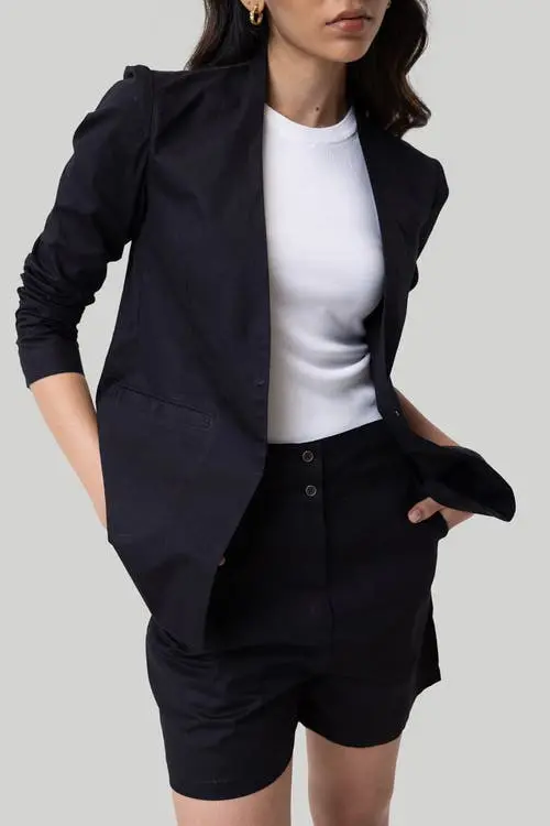 REISTOR Organic Cotton Collarless Blazer