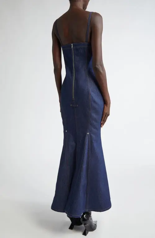JEAN PAUL GAULTIER Denim Mermaid Maxi Dress