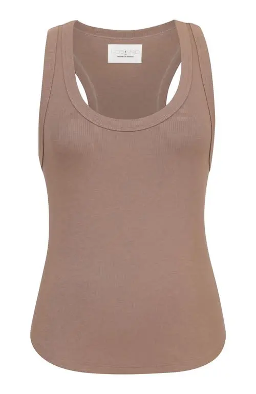 LOSANO Serene Rib Tank - Pine Bark