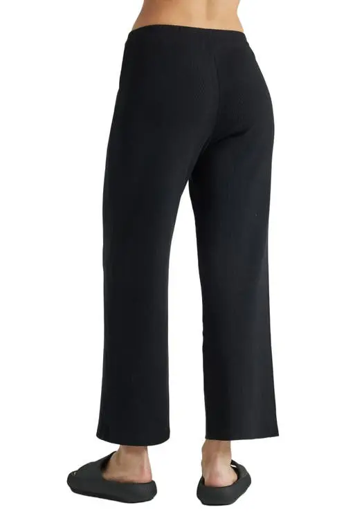 LOSANO Serene Rib Relaxed Pant - Black