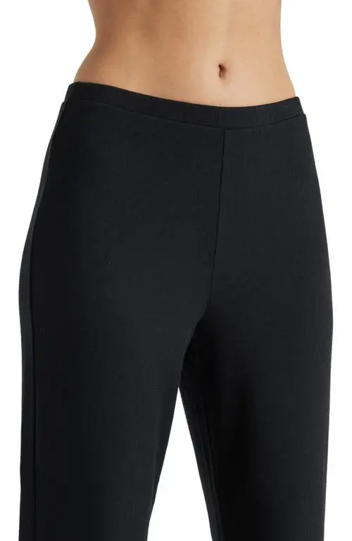 LOSANO Serene Rib Relaxed Pant - Black