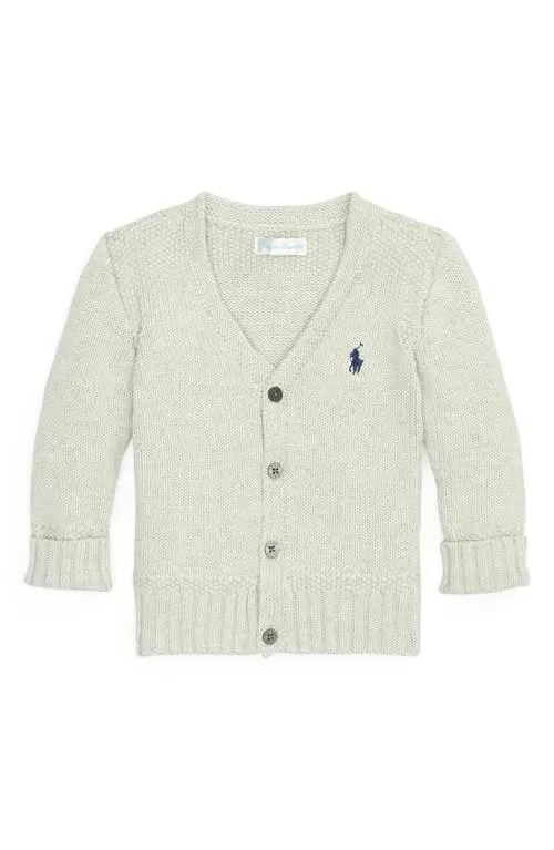 Ralph Lauren V-neck Cardigan - Light Sport Heather