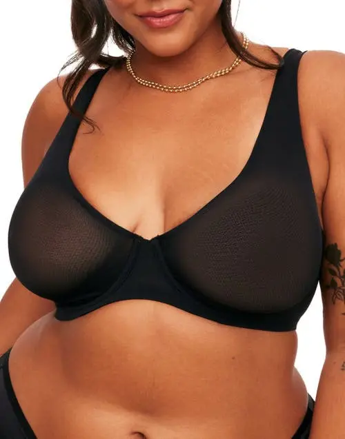ADORE ME Ivy Unlined Triangle Bra - Black
