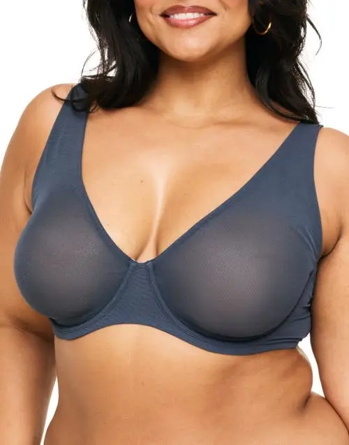 ADORE ME Ivy Unlined Triangle Bra - Dark Blue