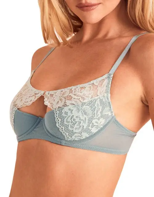 ADORE ME Abella Unlined Balconette Bra - Dark Grey