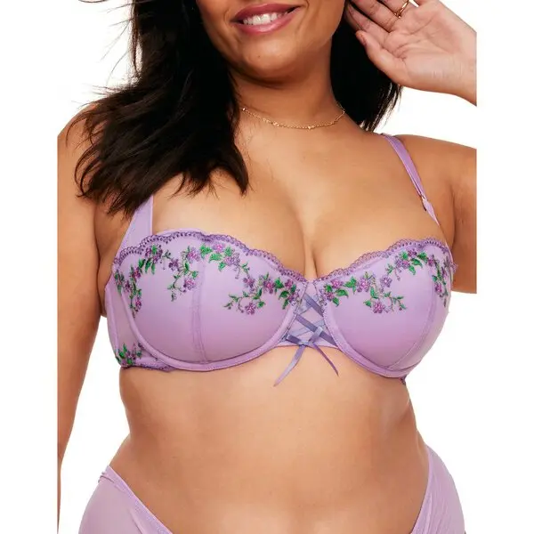 ADORE ME Sophy Push Up Balconette Bra - Medium Purple