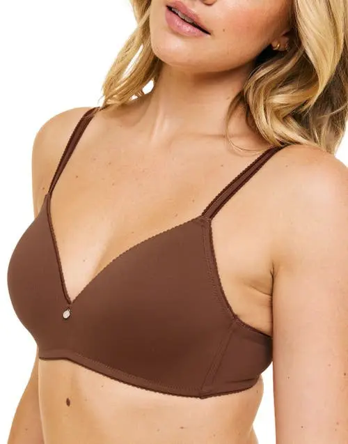 ADORE ME Jeannette Push Up Demi Bra - Dark Brown