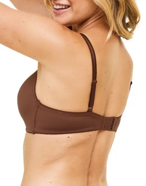 ADORE ME Jeannette Push Up Demi Bra - Dark Brown