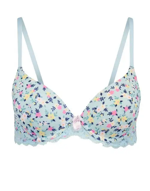 ADORE ME Kati Contour Demi Bra - Ditsy Blue