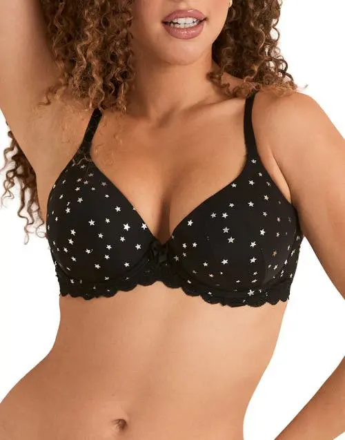 ADORE ME Kati Contour Demi Bra - Shine Bright Foil Print