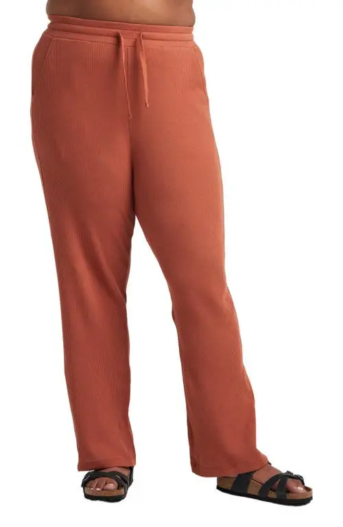 LOSANO Organic Cotton Drawstring Pant - Baked Clay