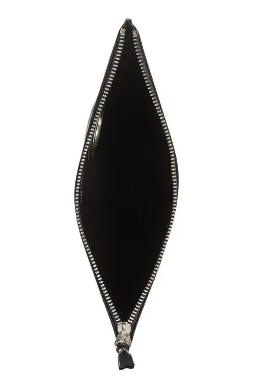 Comme Des Garçons S Large Eyelet Leather Pouch