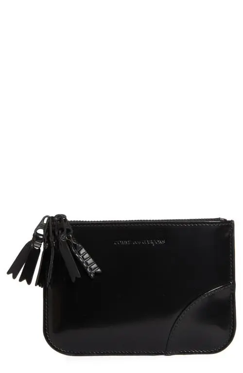 Comme Des Garçons S Small Leather Pouch - Black
