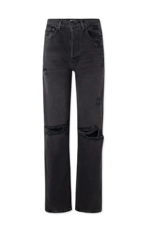 Boyish The Ziggy Straight Leg High Rise Jeans - Fatal Attraction